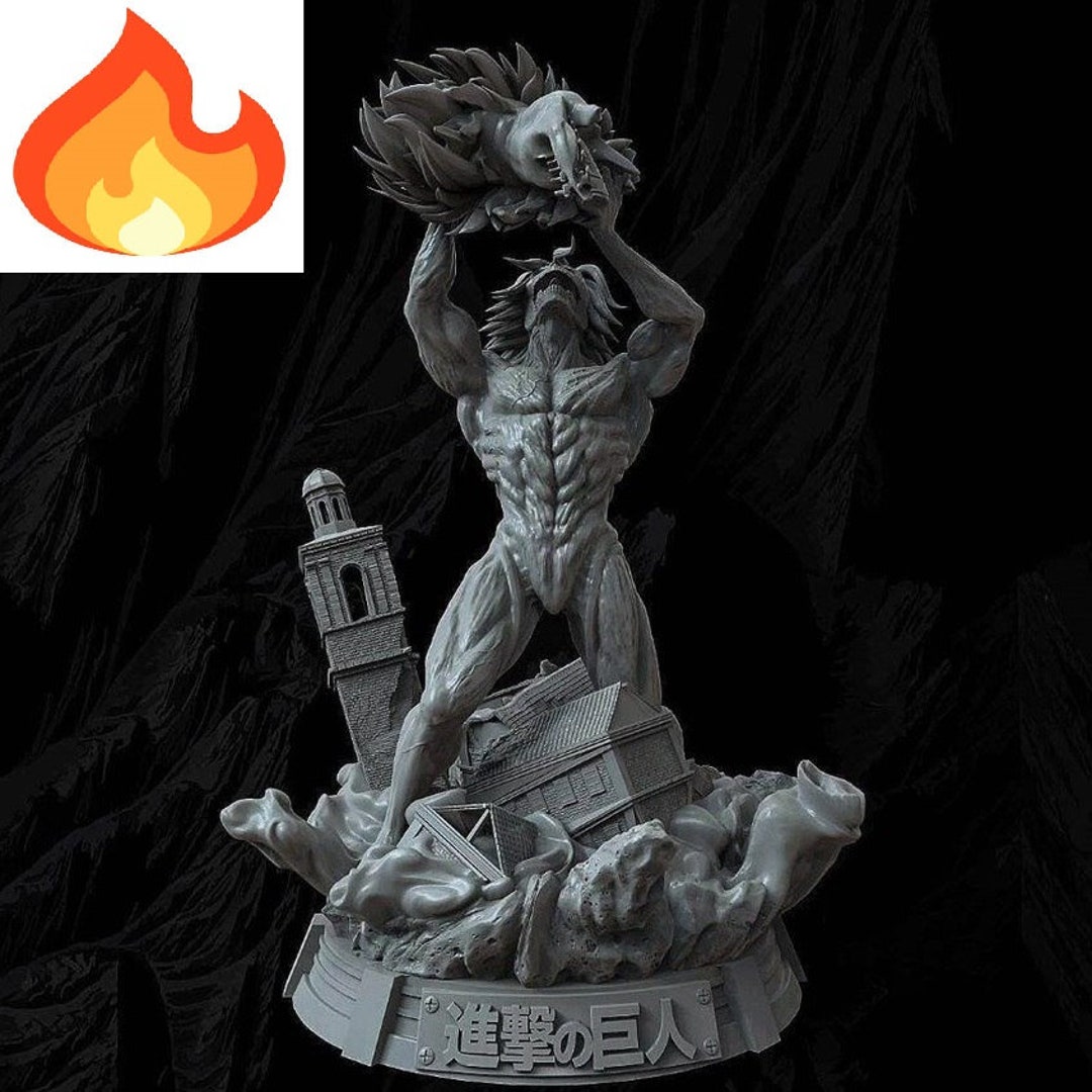 3D Model STL AOT Eren Fire3dstl - Etsy UK