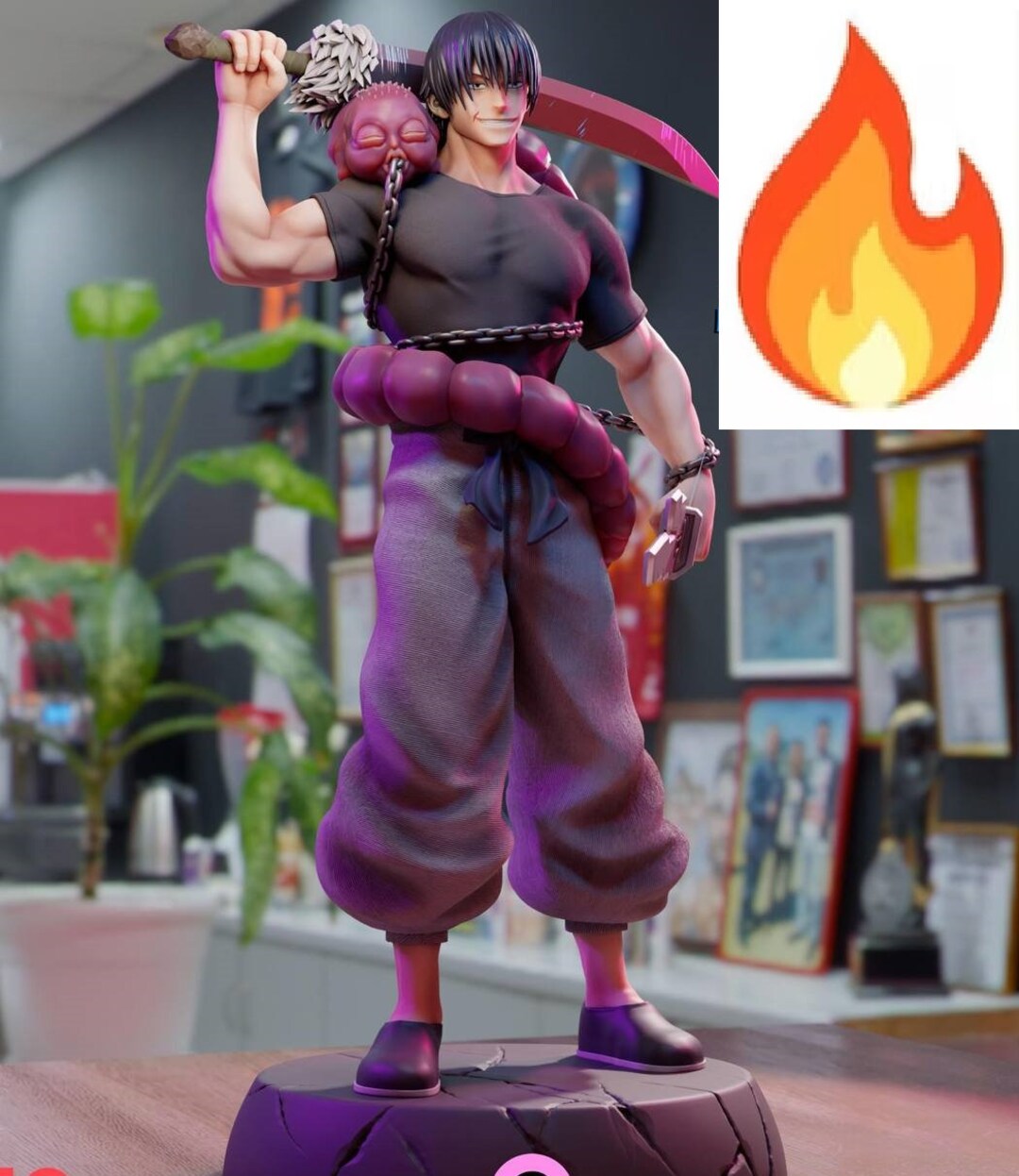 3D Model STL Toji Jujutsu Kaisen Fire3dstl - Etsy