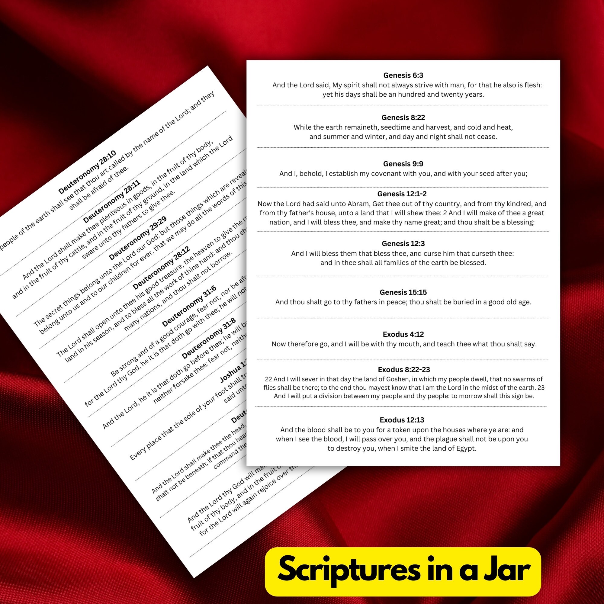 Scriptures in a Jar Printable DIY | Bible Verses to Make Your Own ...