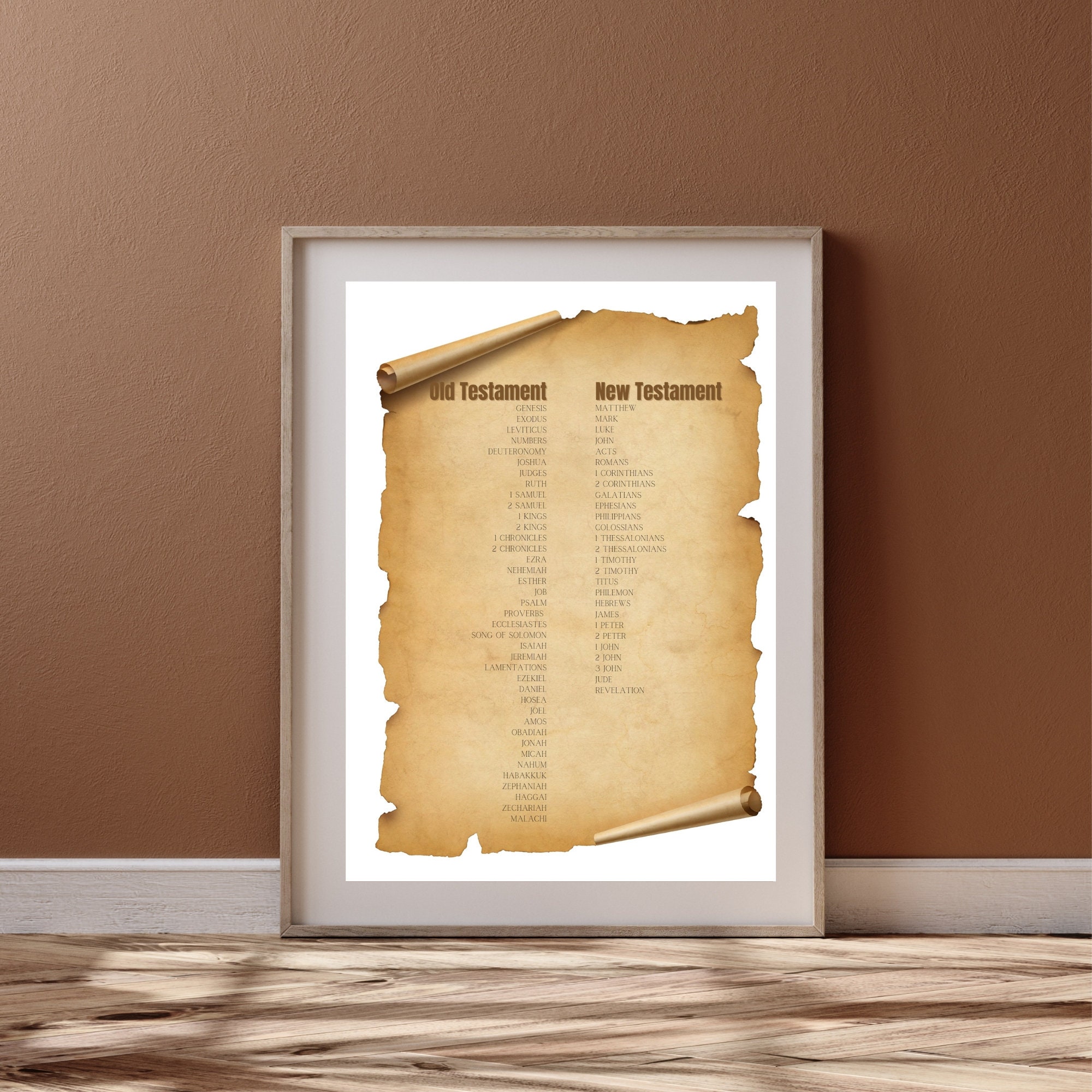Printable Books of the Bible Wall Art // Digital Download Books of the ...