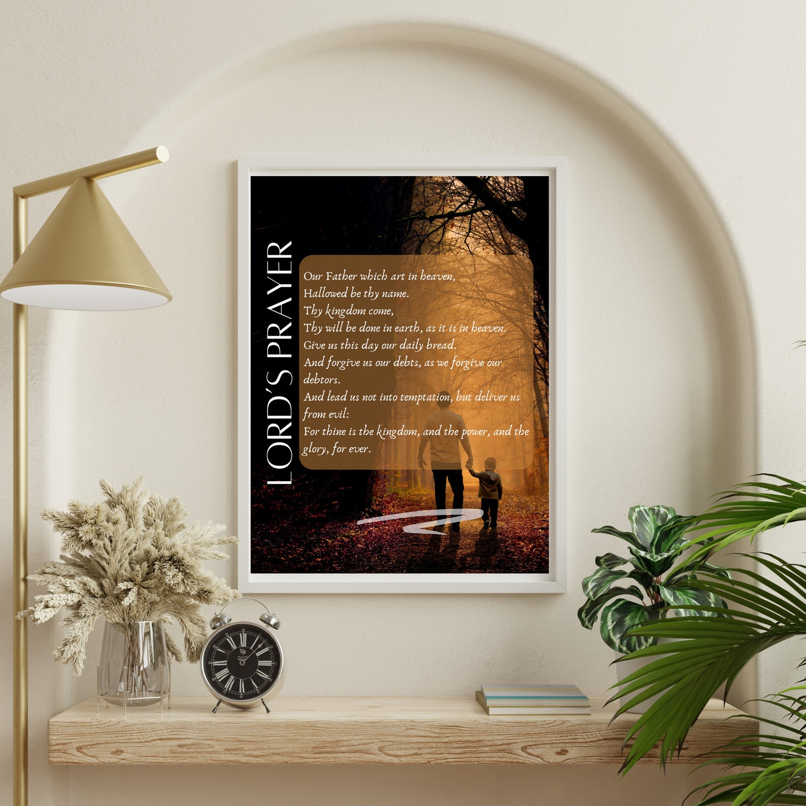 Printable Our Lord's Prayer Artwork, the Lord's Prayer Kjv Printable ...