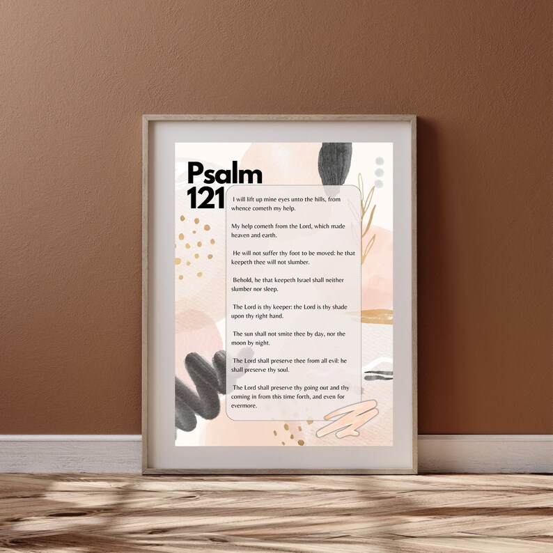Psalm 121 Printable Wall Art | Bible Verse Scripture (PDF & JPG) - Etsy