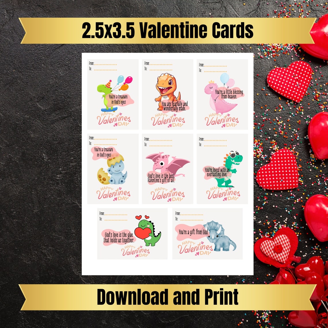 Preschool Valentines | Printable Valentine Cards for Kids| Christian ...