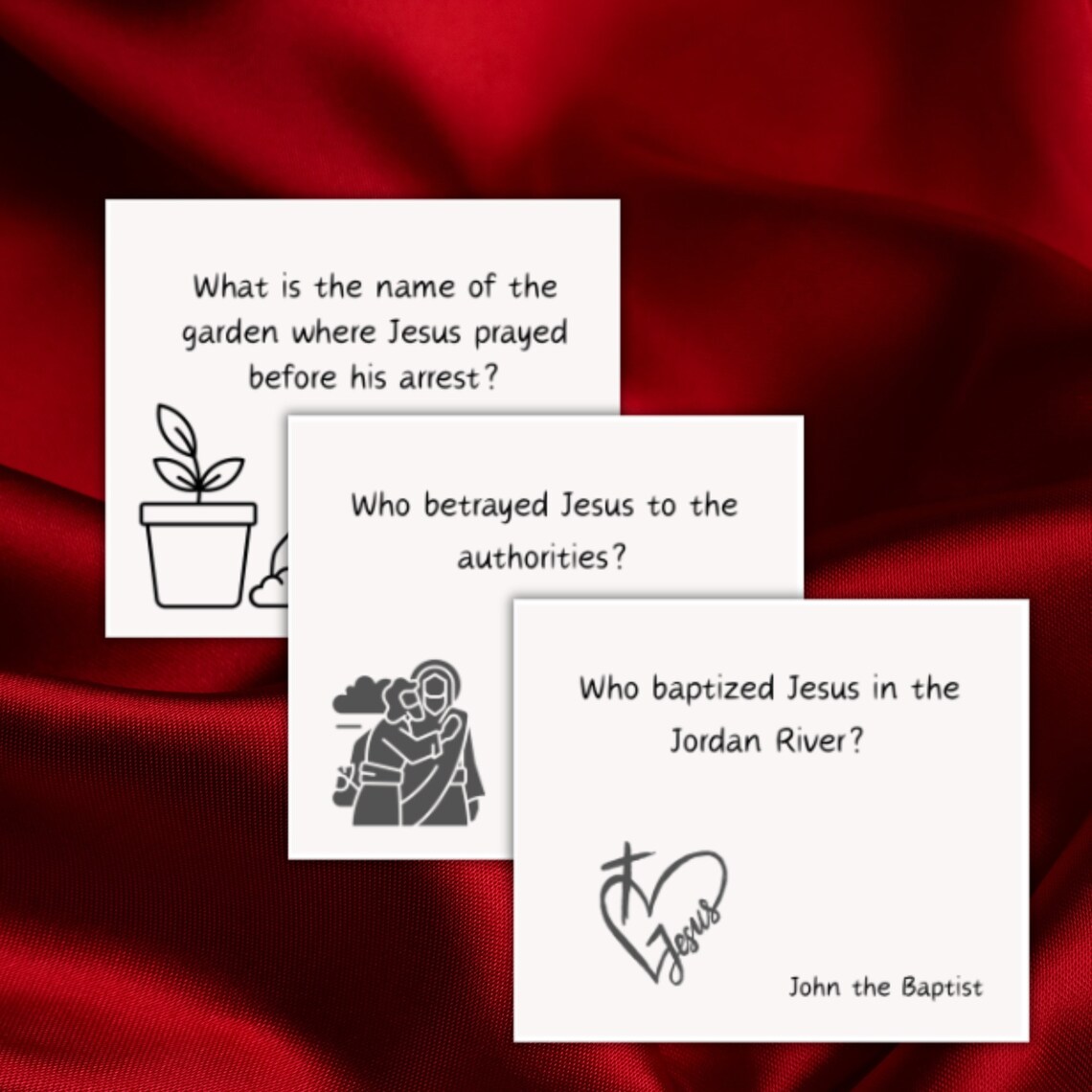 Bible Trivia Printable Cards, New Testament Bible Trivia Game, Church ...