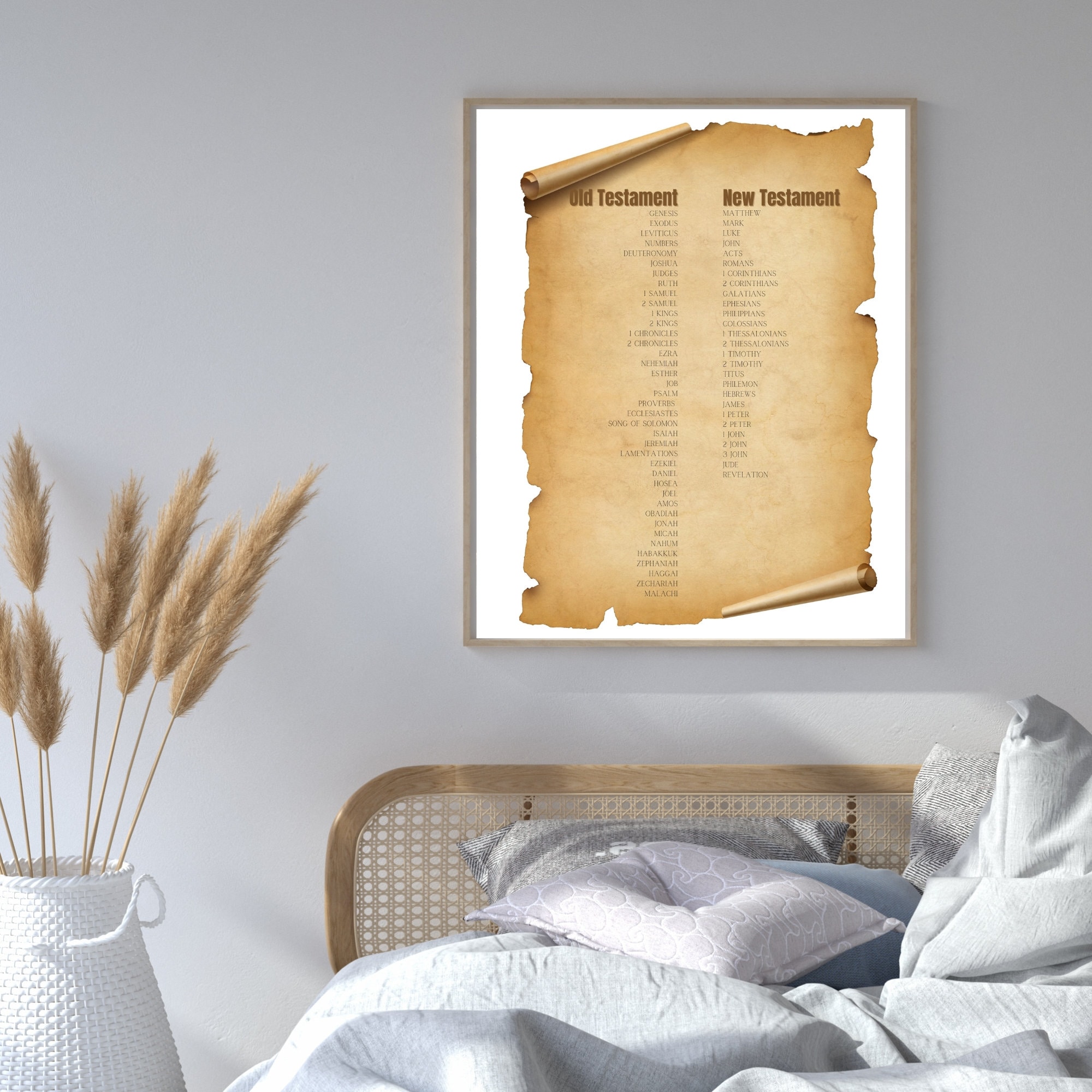 Printable Books of the Bible Wall Art // Digital Download Books of the ...