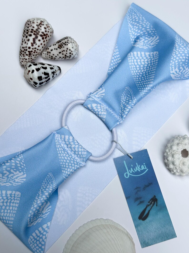 Dive Headband Scuba Dive Headband Baby Blue Cone Shell - Etsy