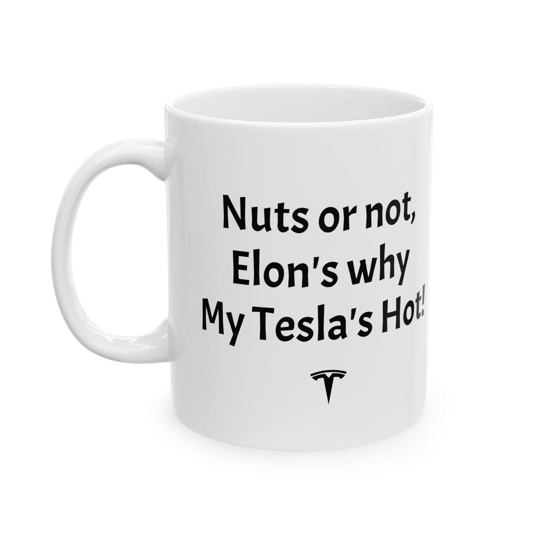 Funny Coffee Mug, Mugs With Puns, Coffee Pun Mugs, Coffee Lovers, Tesla ...