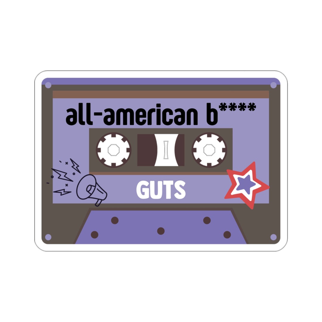 All-american B**** Cassette Sticker OR2 - Etsy
