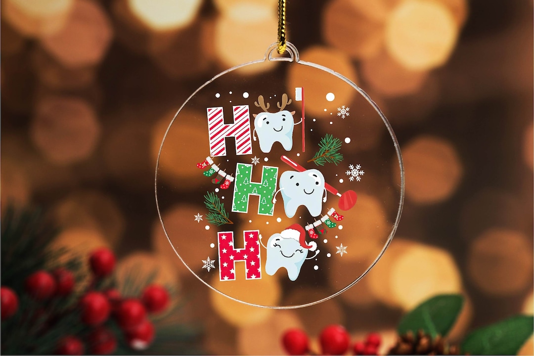 Funny Tooth Ornament,gift From Dentist,dental Office,dentist Christmas ...