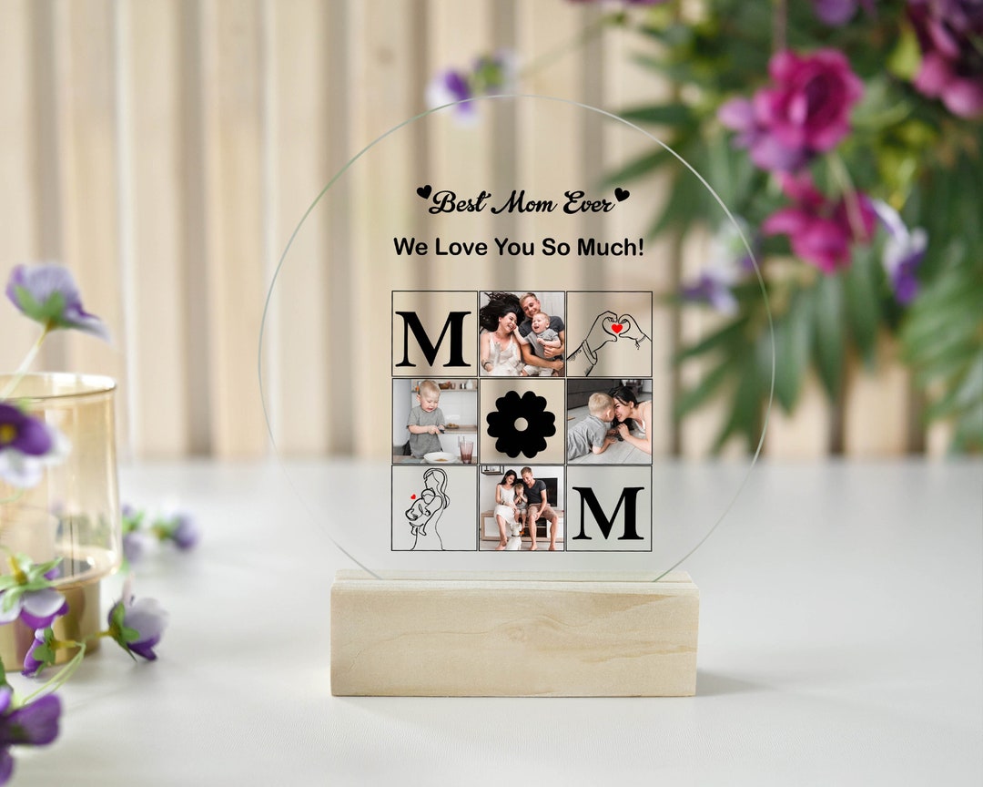 Personalized Photo Plaque for Mom,acrylic Plaque, Photo Keepsake Gift ...