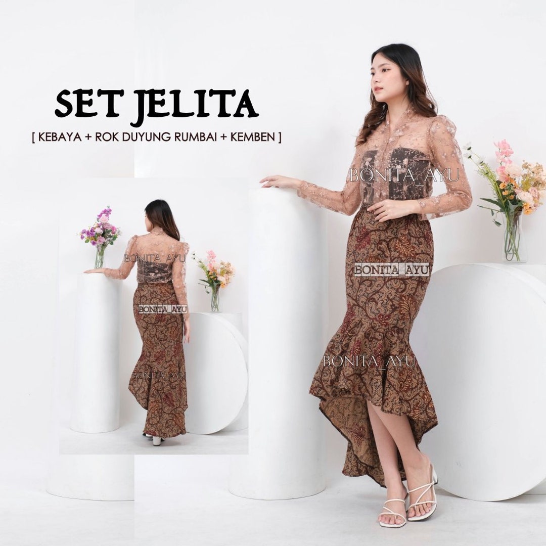 Kebaya Dress for Wedding or Formal Event | Full Set | Kebaya Indonesia ...