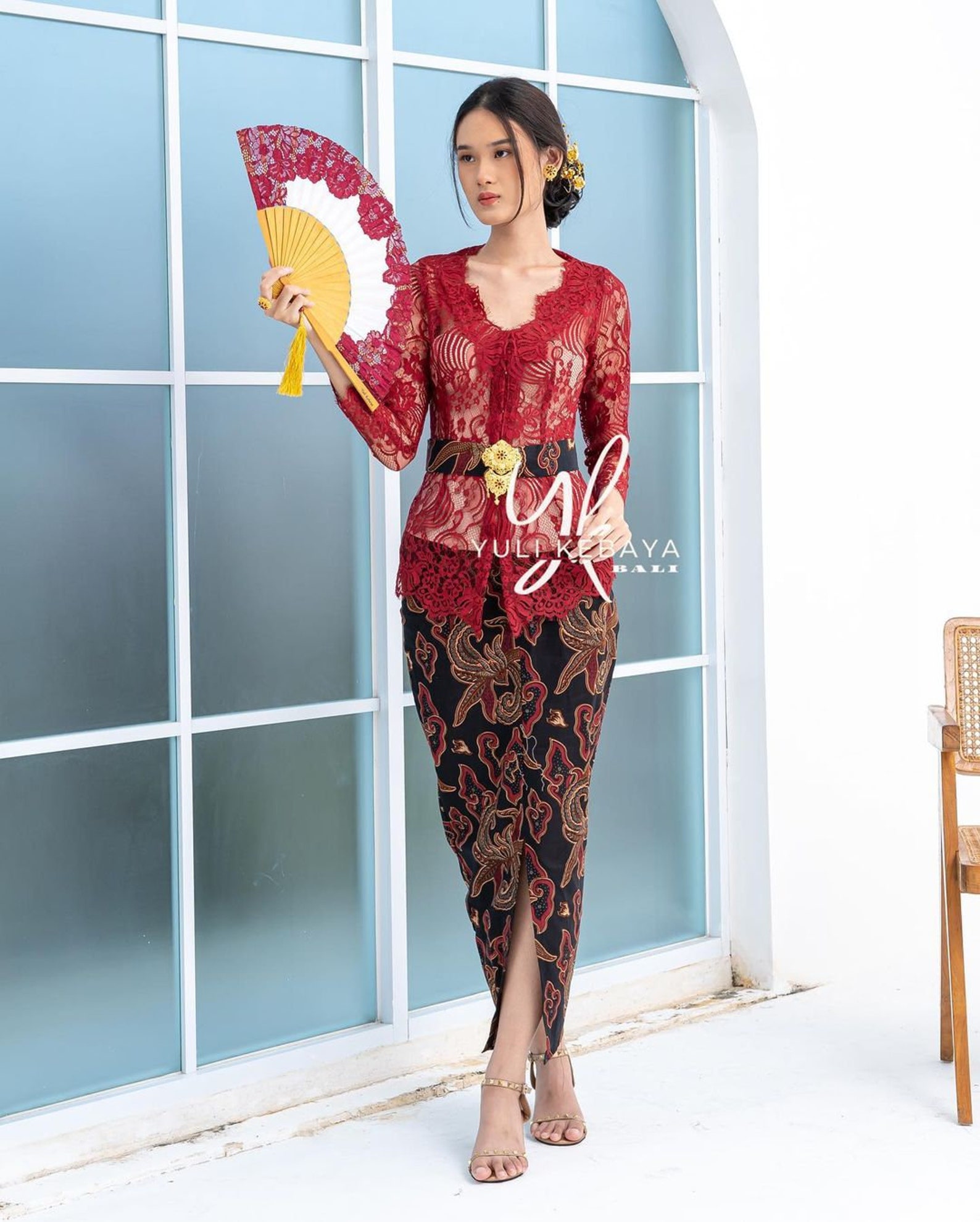 Kebaya Dress and Batik Men's Shirt for Wedding or Formal Event | Couple ...