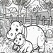Adorable Baby Moo Deng Coloring Book | Instant Digital Download (PDF ...