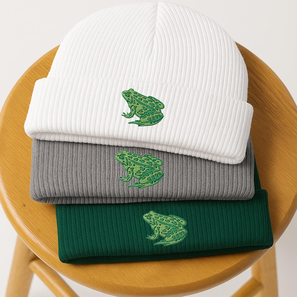 Two Frogs Beanie - Etsy Canada