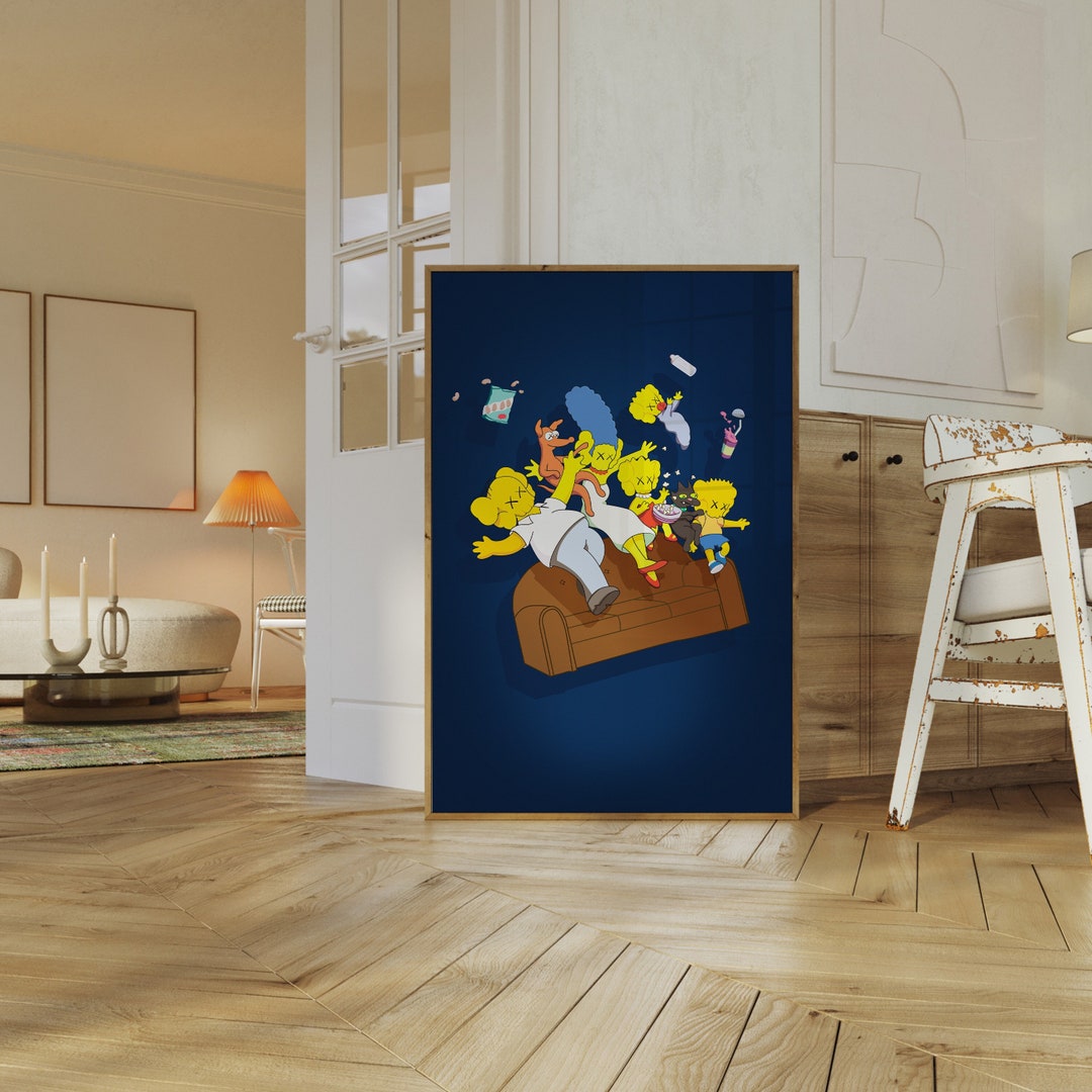 Hypebeast Poster Simpsons Printable KAWS Poster Hypebeast - Etsy