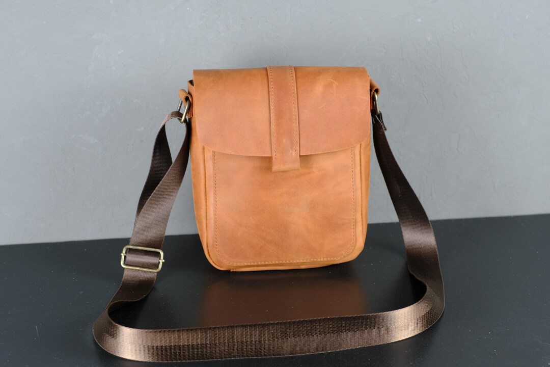 Leather Mens Crossbody Bag, Personalized Leather Men Bag, Crossbody Bag ...