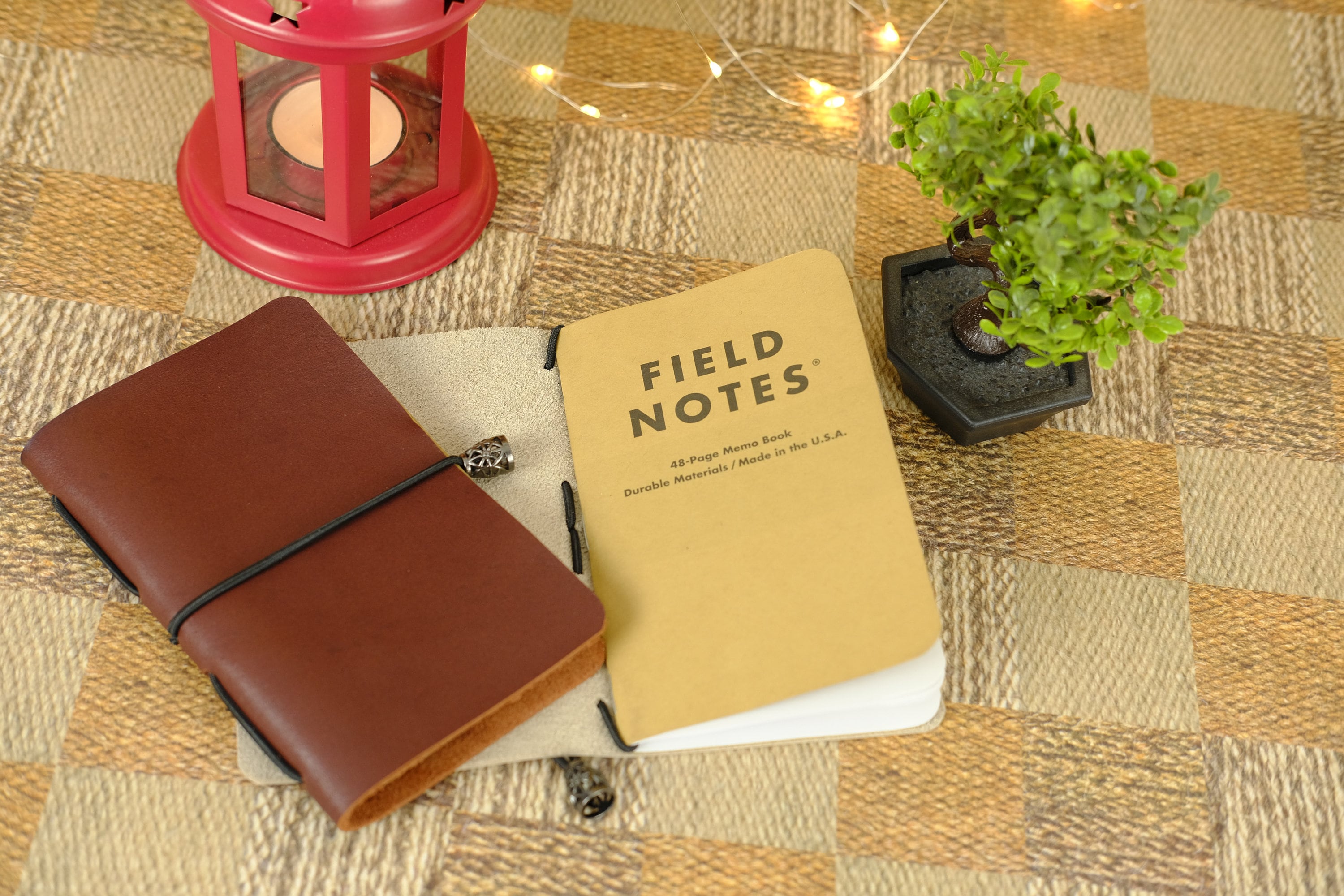 Field Notes Book Cover, Leather Notebook Cover, Hobonichi Weeks Mega ...