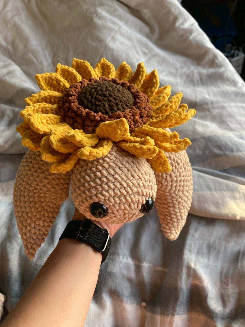 Sunflower Turtle Plushie Amigurumi Stuffed Animal - Etsy