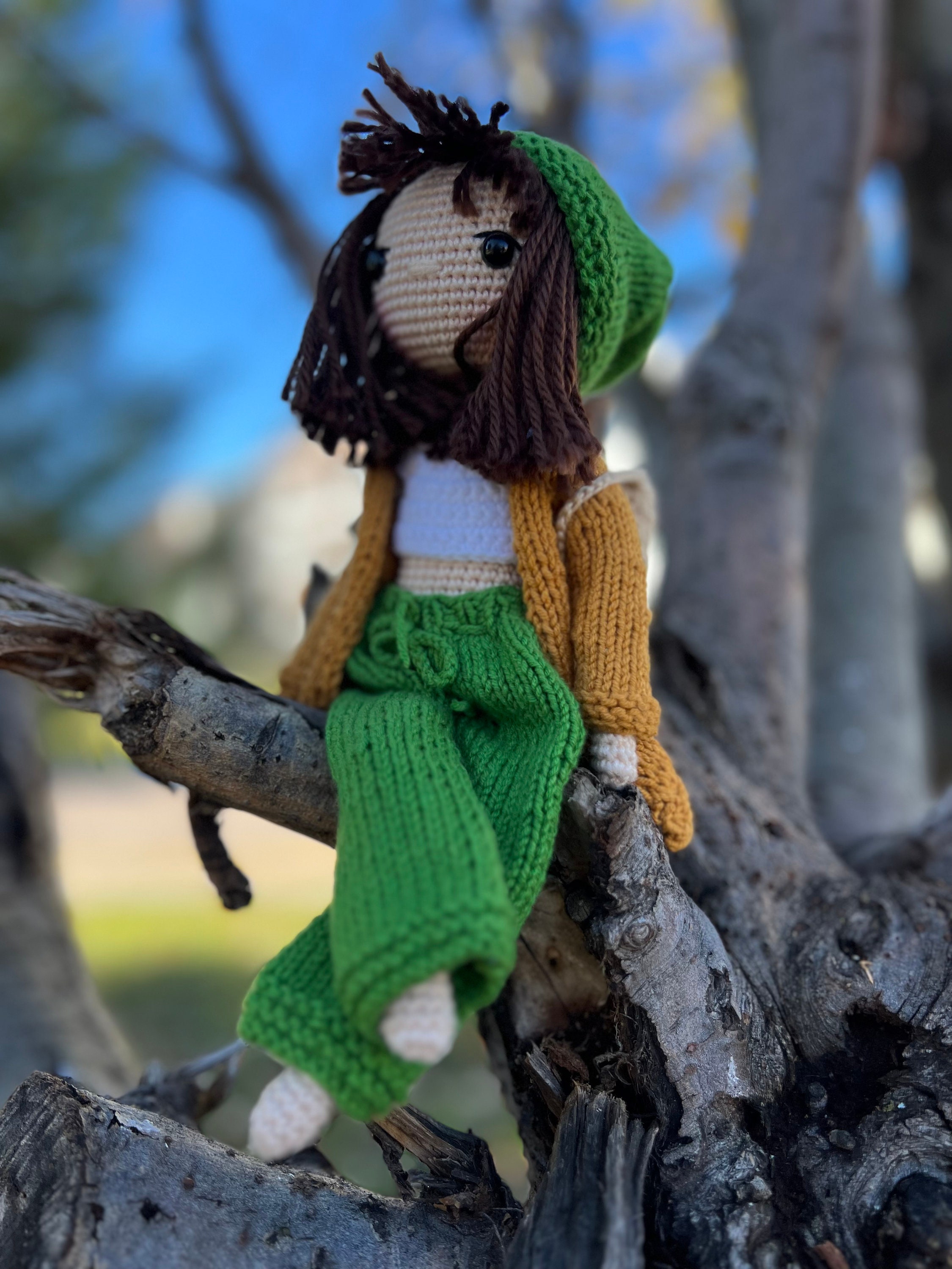 Fall Dressed Baby Doll Toy for Girls, Knit Doll Birthday Gift for ...