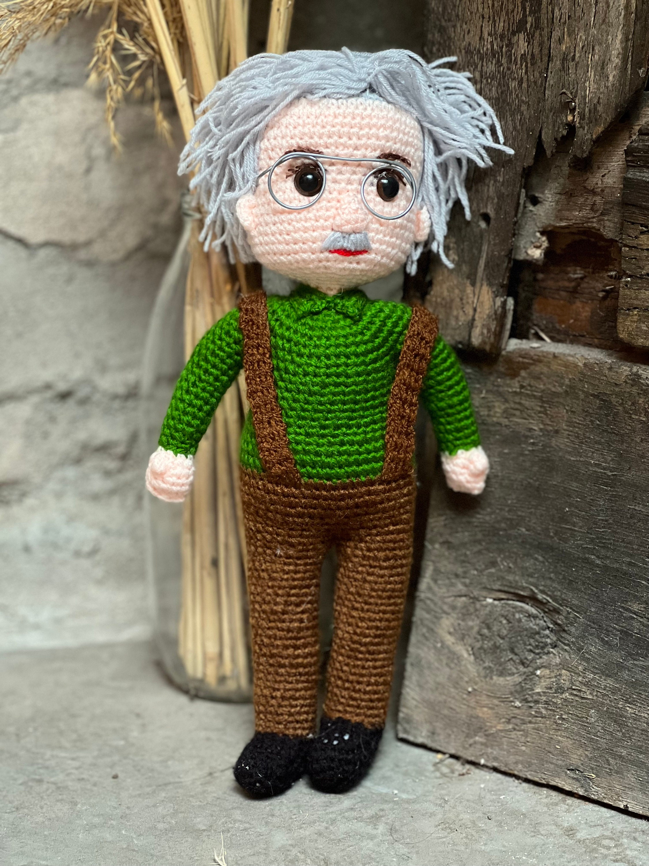 Knit Grandparents Dolls With Cloth Handmade, Gift for Grandfather and Grandmother, Unique ...