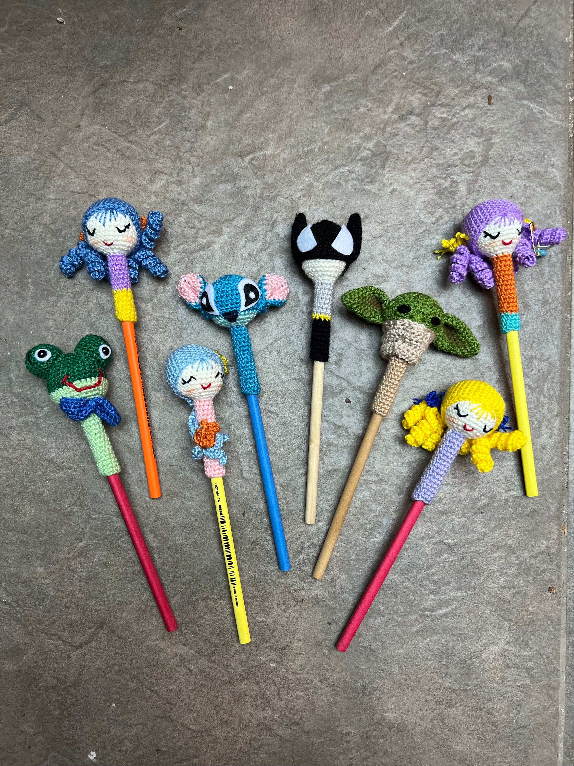 Disney Removable Pencil Toppers With Pencils, Little Toys for School ...