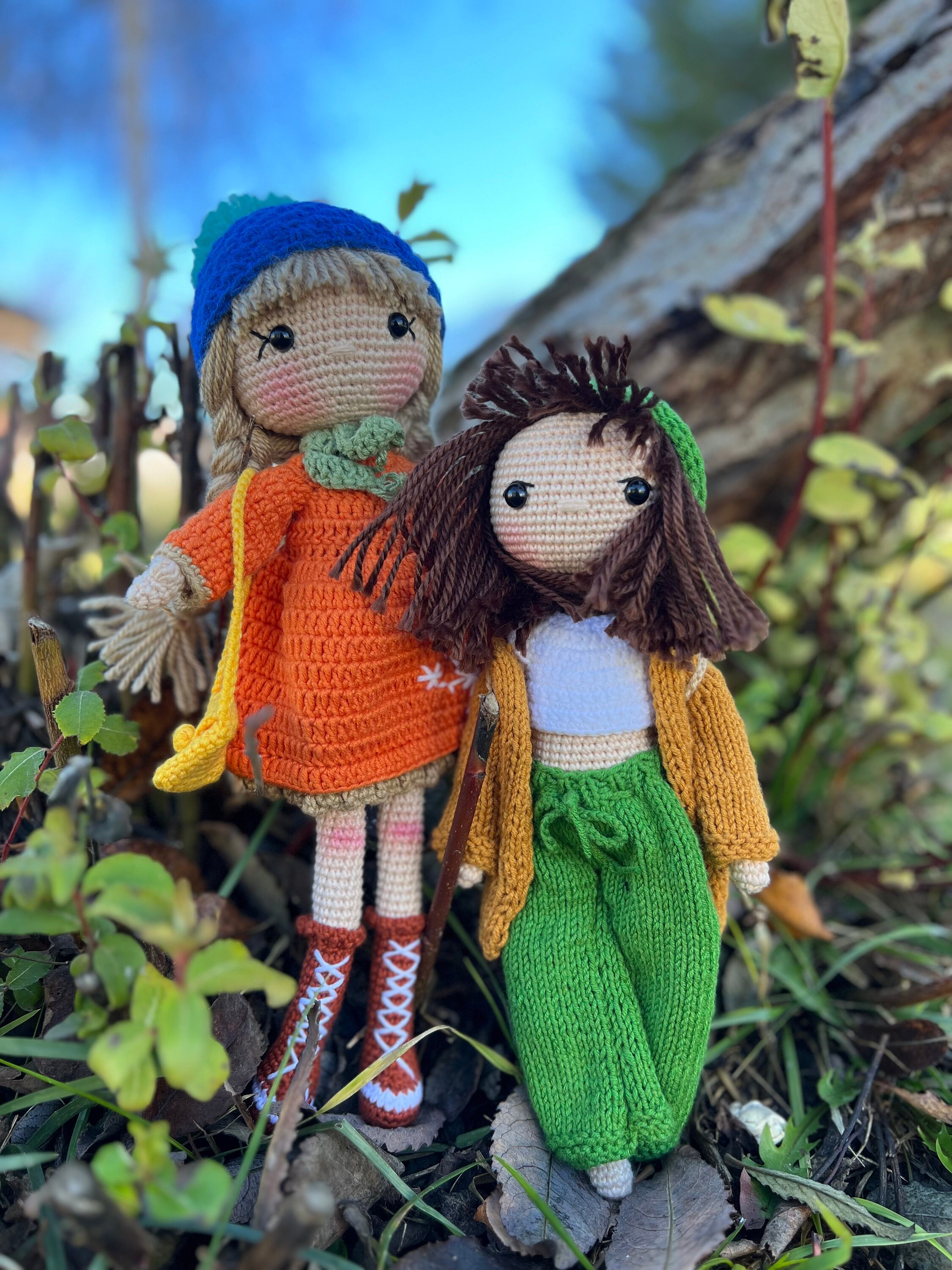 Fall Dressed Baby Doll Toy for Girls, Knit Doll Birthday Gift for ...