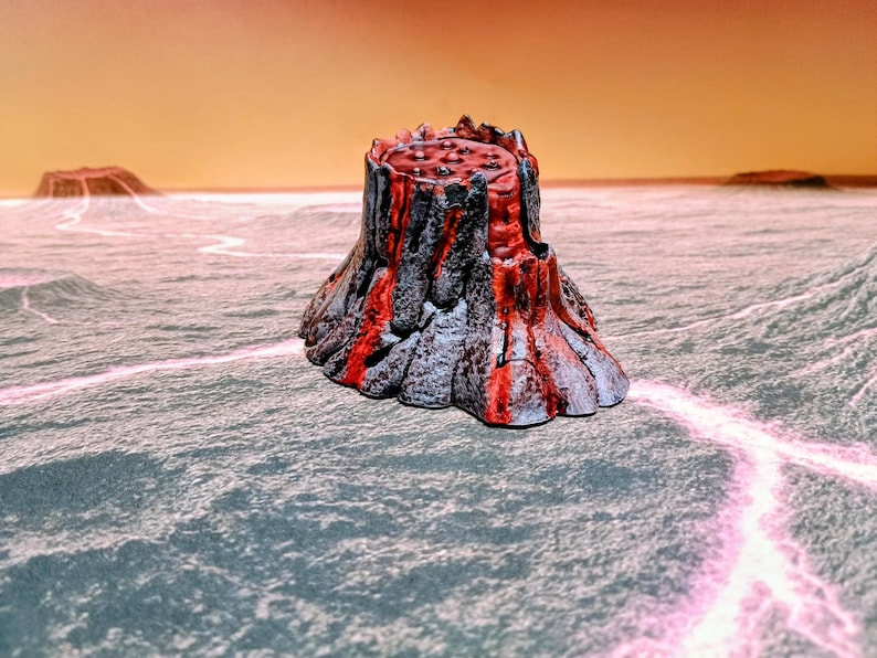 3D Printed Lava Pools With LED – D&D RPG Terrain (unpainted) - Etsy