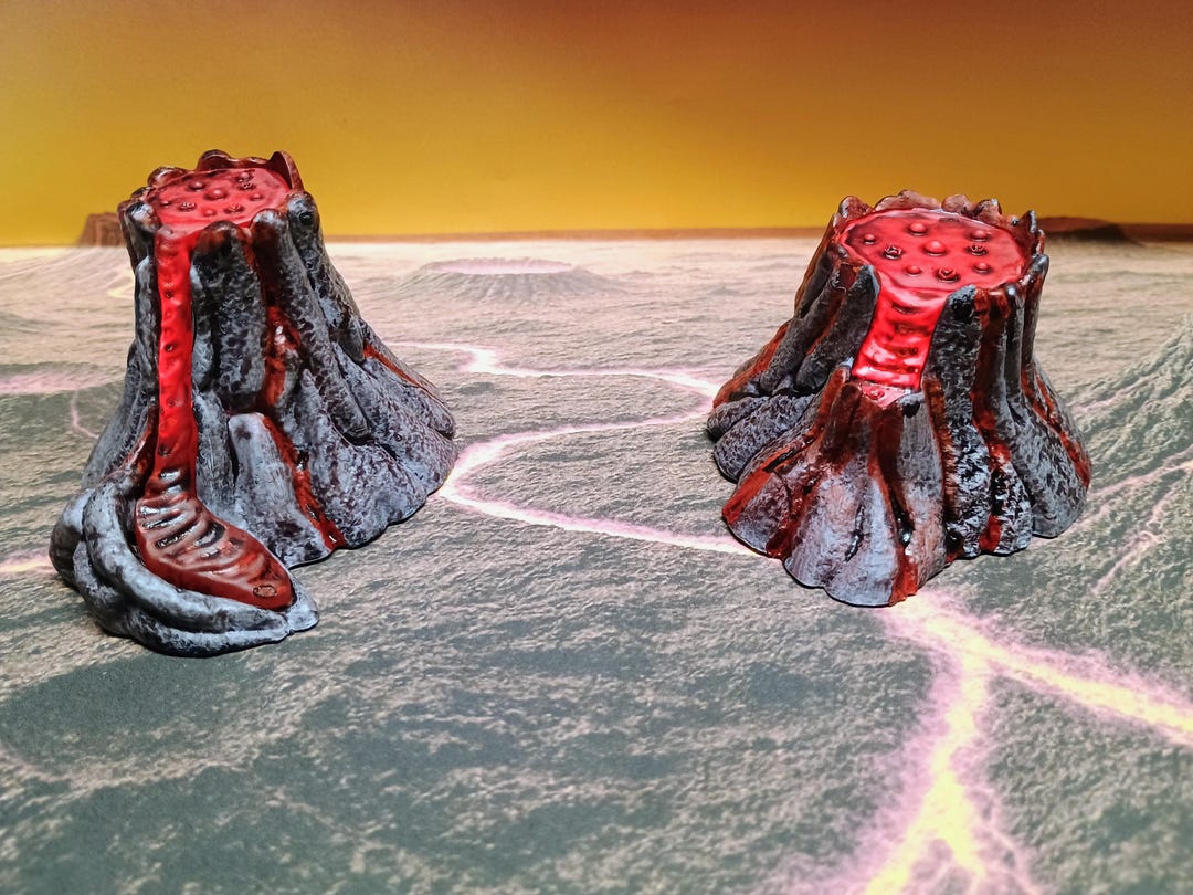 3D Printed Lava Pools With LED – D&D RPG Terrain (unpainted) - Etsy