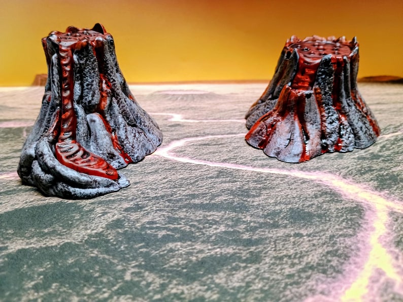 3D Printed Lava Pools With LED – D&D RPG Terrain (unpainted) - Etsy