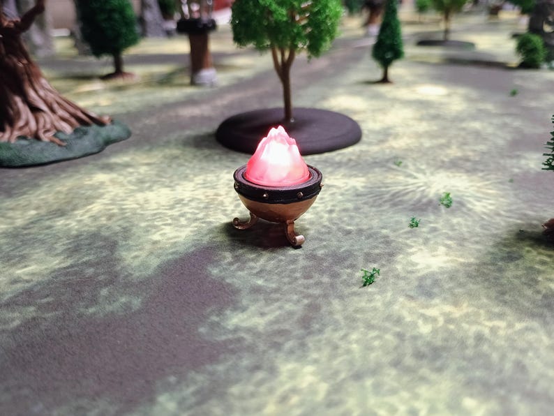 Arcane Flame Brazier — LED Fantasy Tabletop Light (UNPAINTED) - Etsy