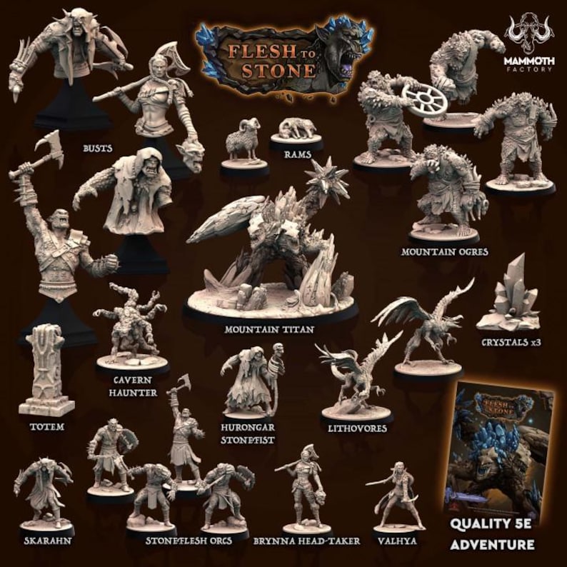 Mammoth Factory Flesh to Stone | Tabletop RPG D&D | Daggerheart ...