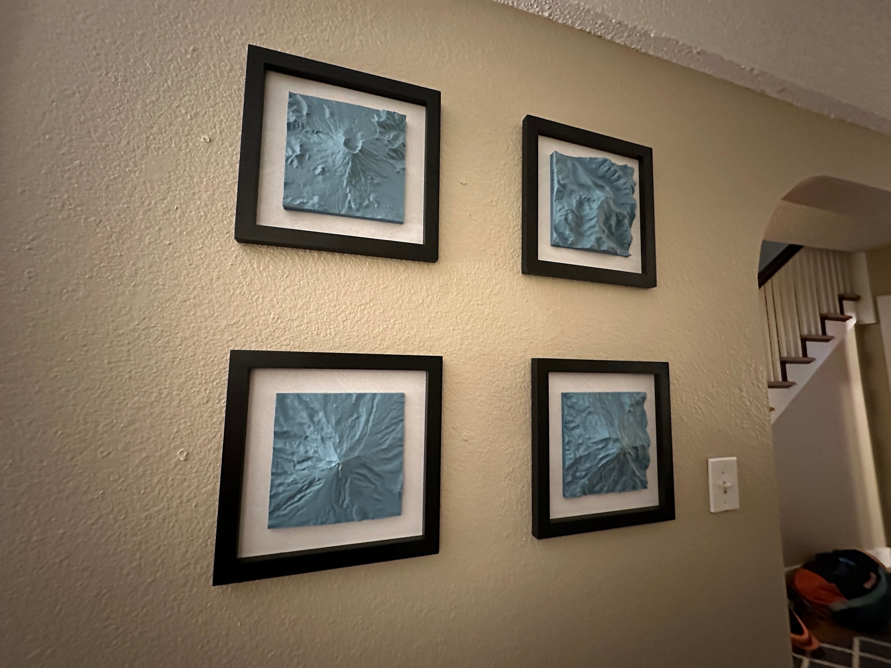 Custom Design! | 3D Printed Topographic Map Wall Art - Made in ...