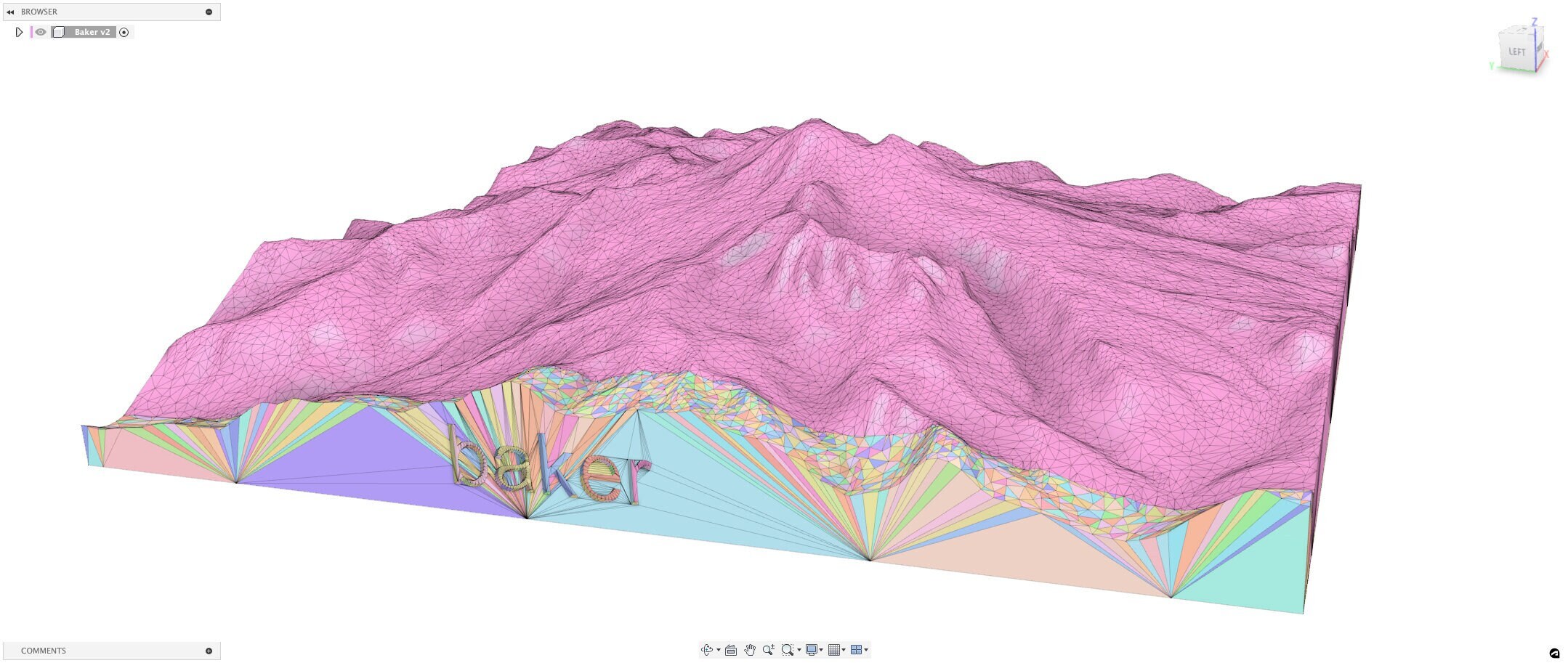 Mount Baker, Washington | 3D Printed Topographic Map Wall Art - Made in ...