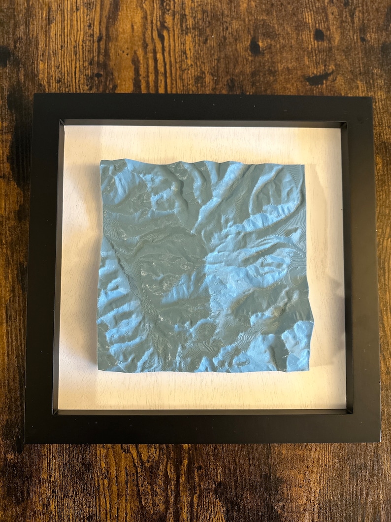 Glacier Peak 3D Printed Topo Map Wall Art PNW Mountain Art WA Home ...