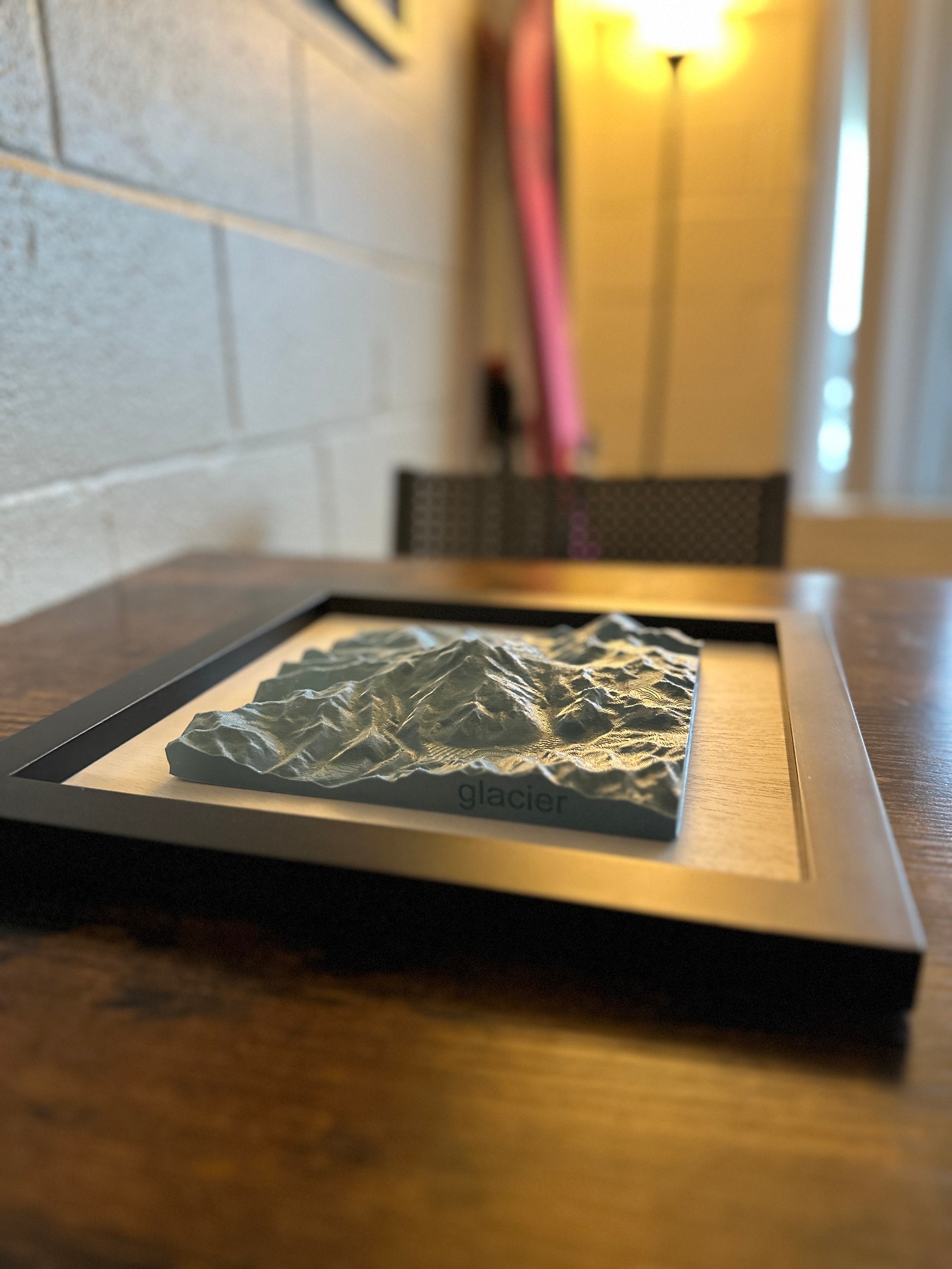 Glacier Peak 3D Printed Topo Map Wall Art PNW Mountain Art WA Home ...