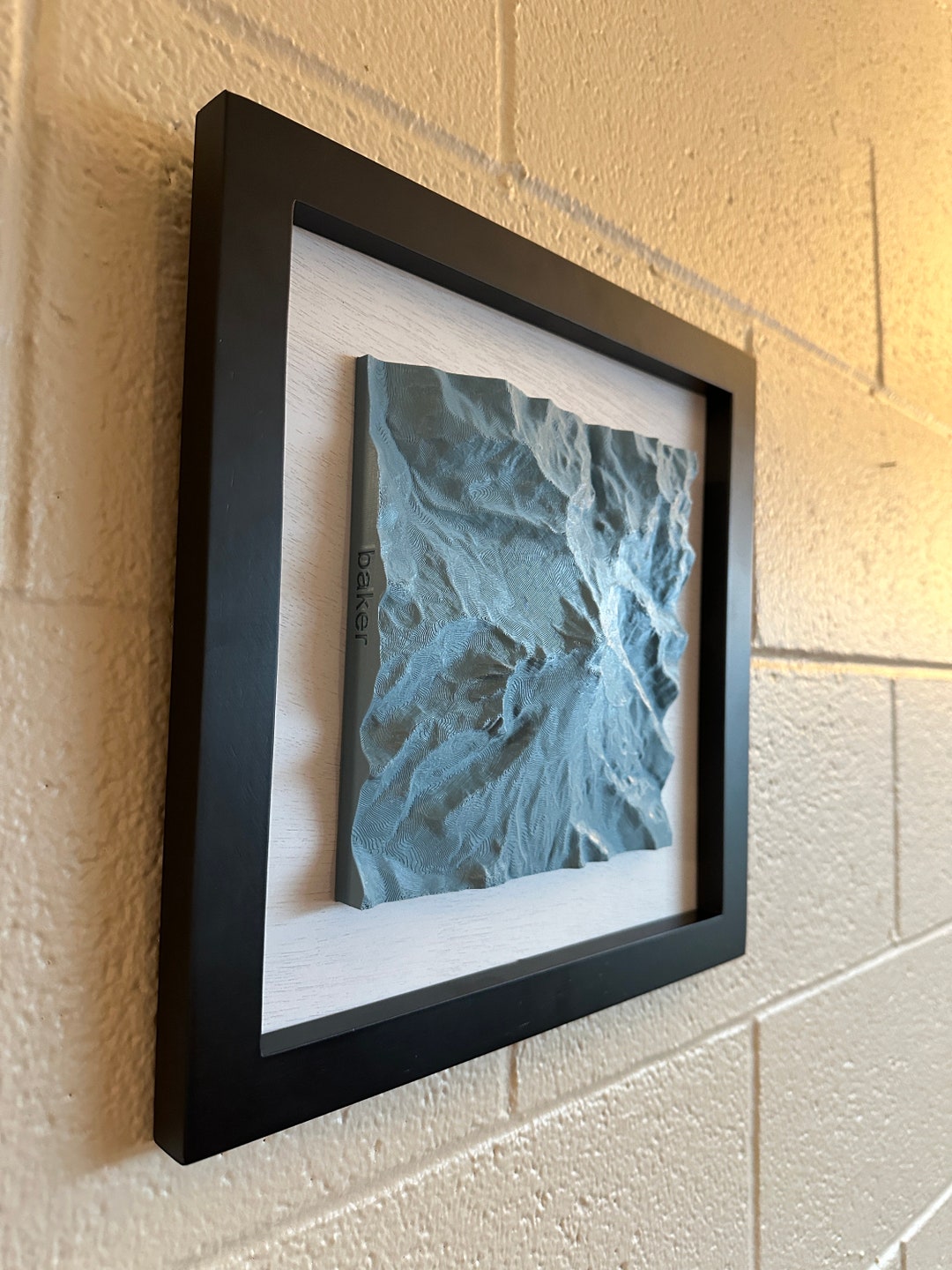 Mount Baker, Washington | 3D Printed Topographic Map Wall Art - Made in ...