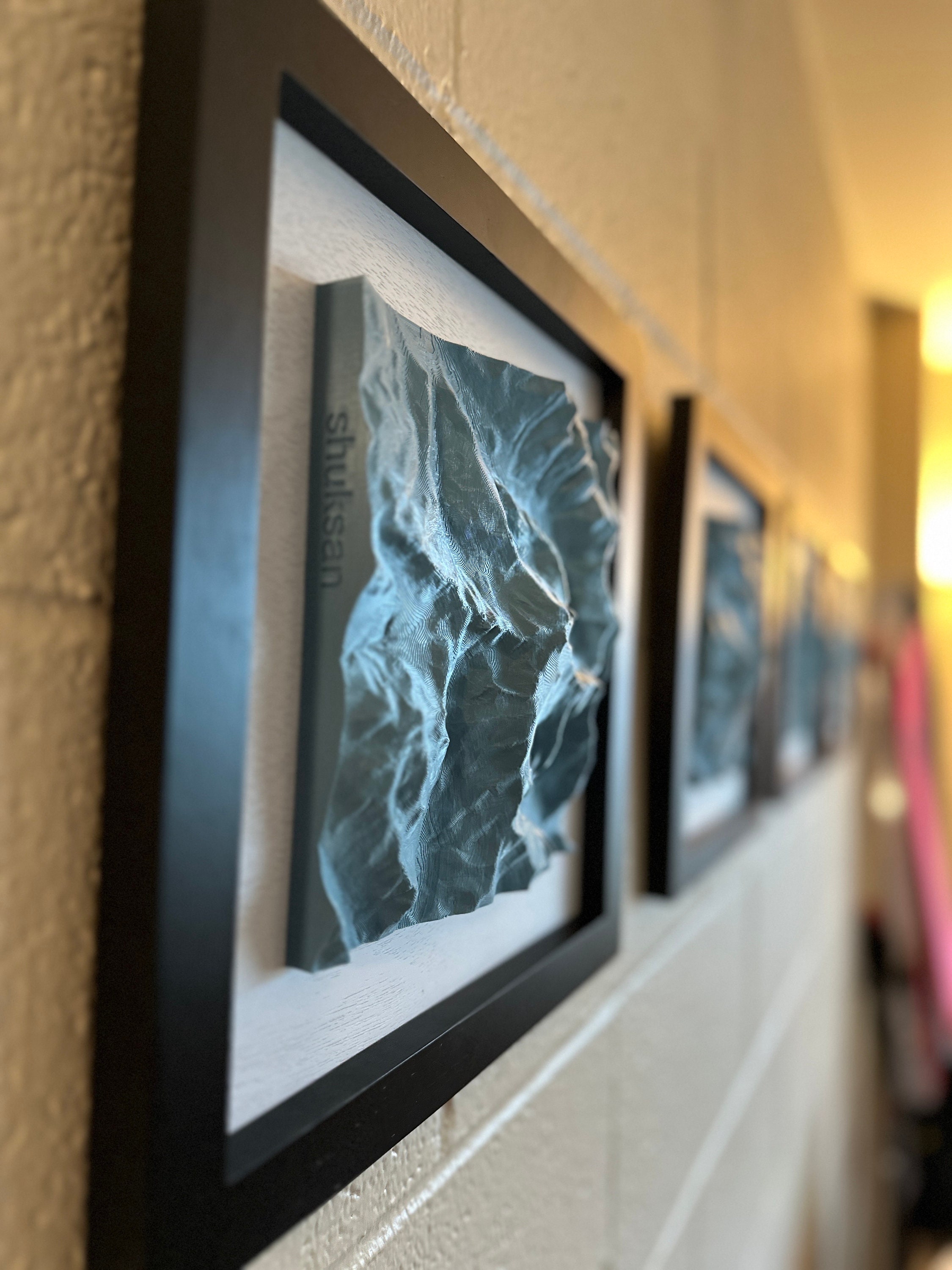 Custom Design! | 3D Printed Topographic Map Wall Art - Made in ...