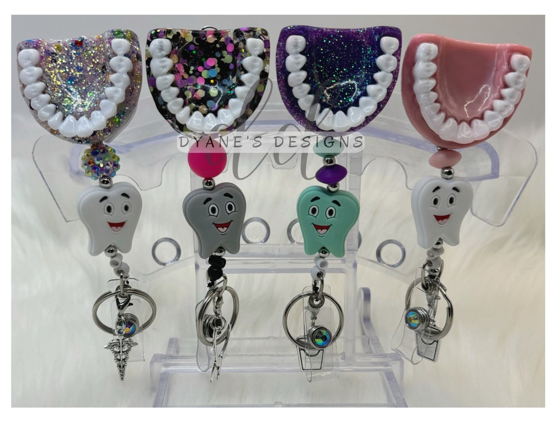 Teeth Badge Reel. - Etsy