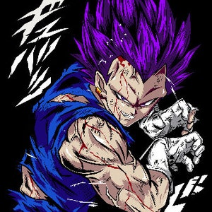 Vegeta Ultra Ego Vinyl Sticker - Etsy