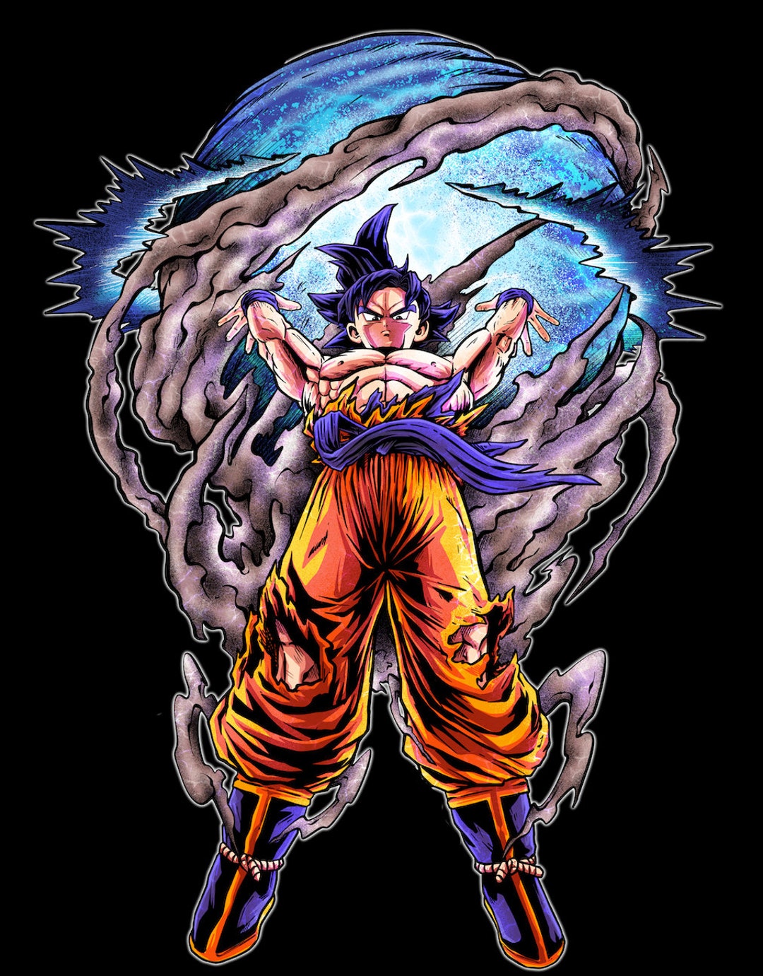 Goku Spirit Bomb Vinyl Sticker - Etsy