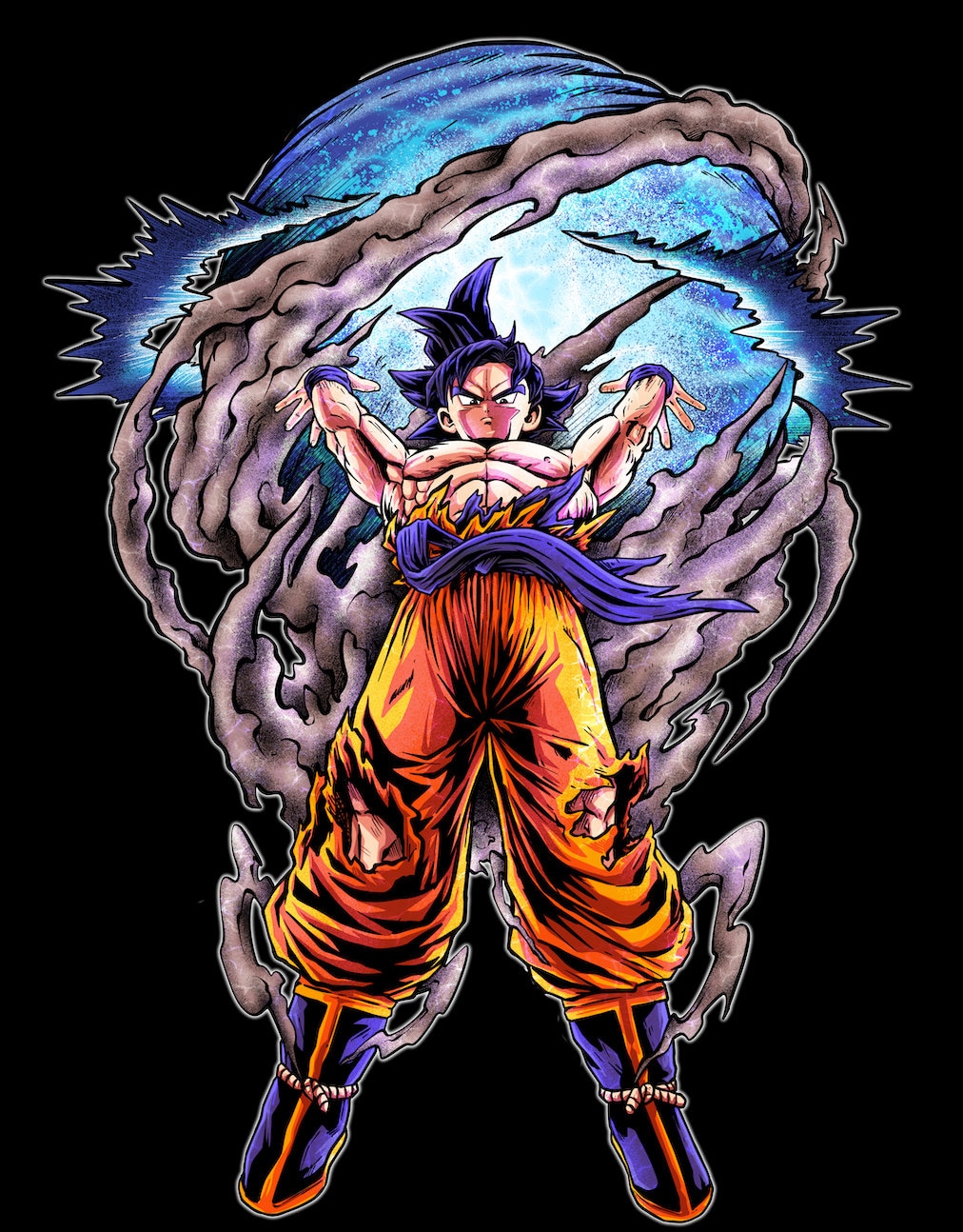 Goku Spirit Bomb Vinyl Sticker - Etsy