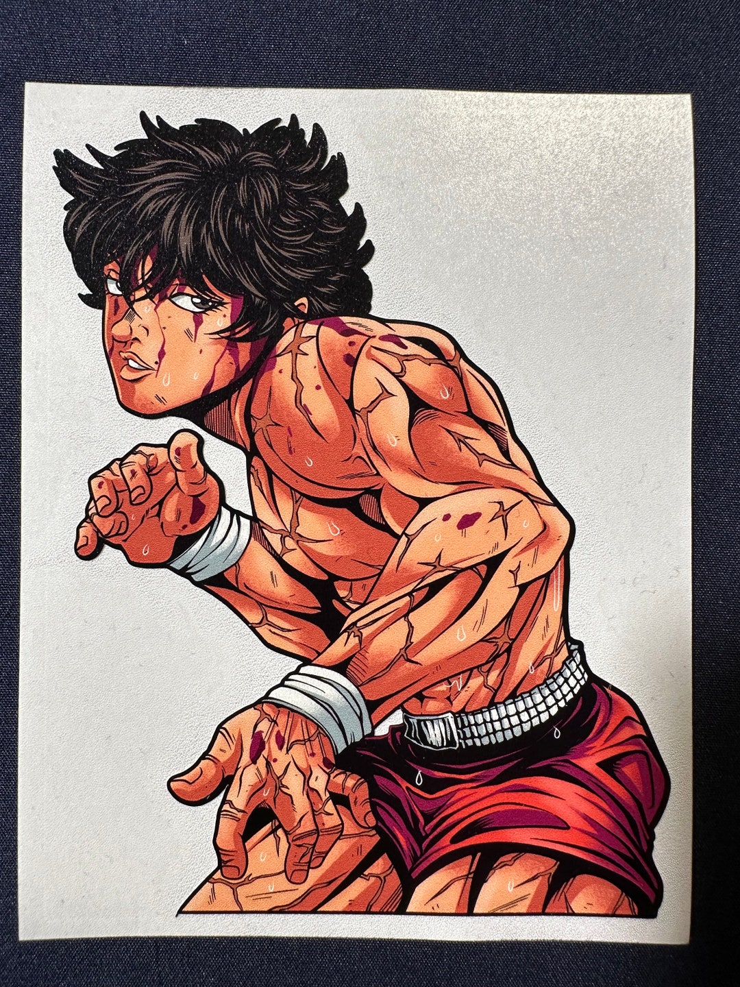Baki Hanma Vinyl Sticker 5x4 Inches - Etsy
