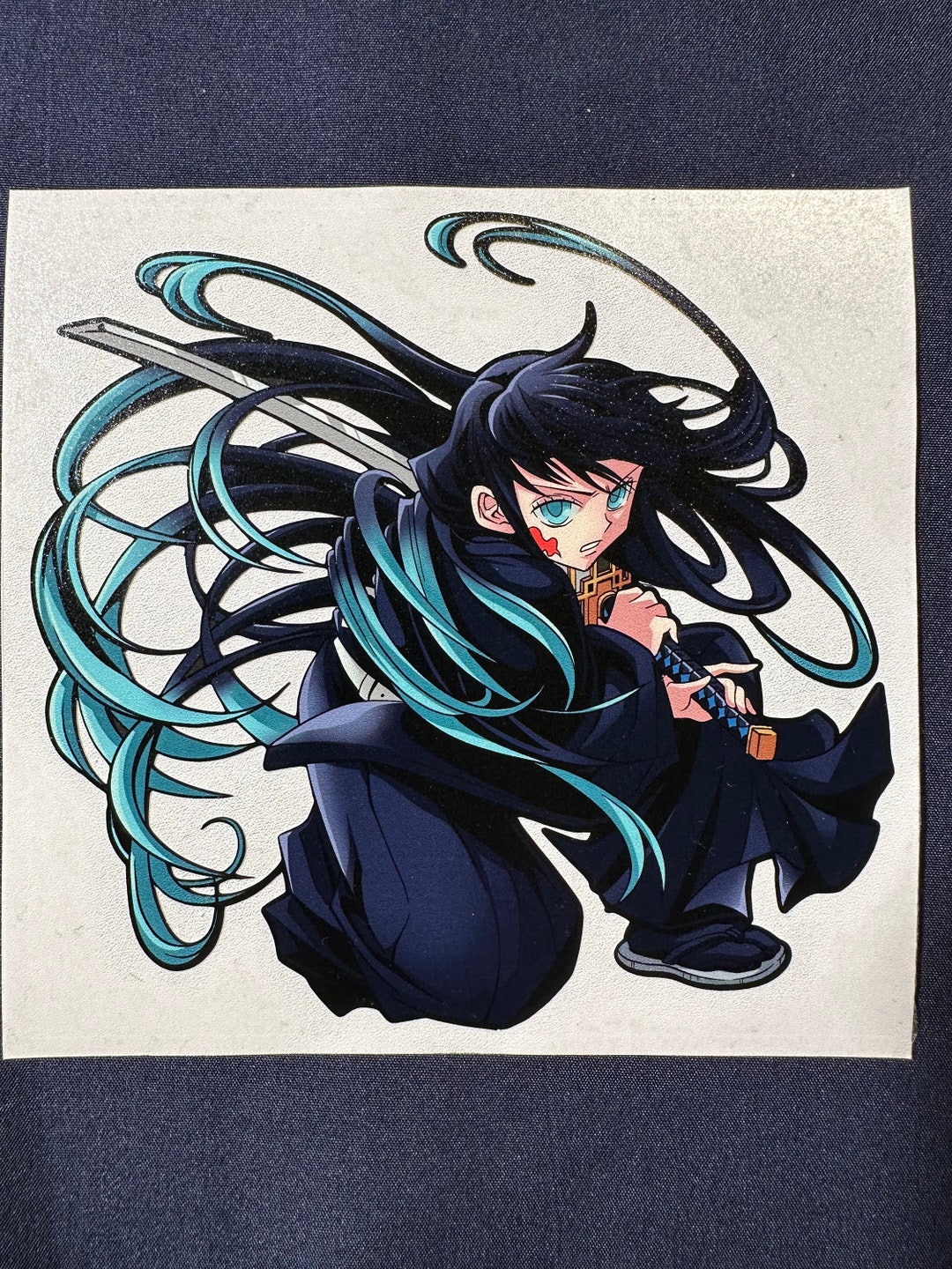 Muichiro Hashira Slayer Mark Vinyl Sticker 5x5 - Etsy