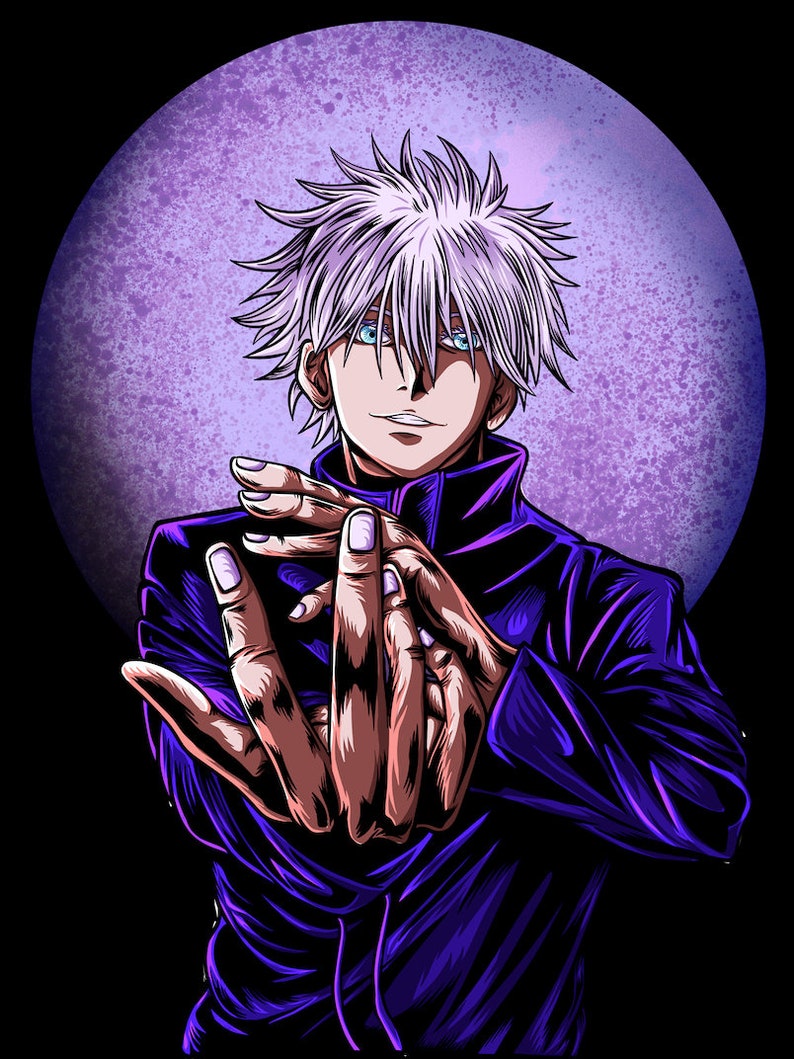 Satoru Gojo Hollow Purple (jujutsu Kaisen) Vinyl Sticker - Etsy