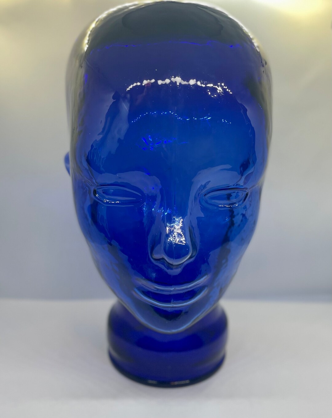 Blue Glass Mannequin Head - Etsy