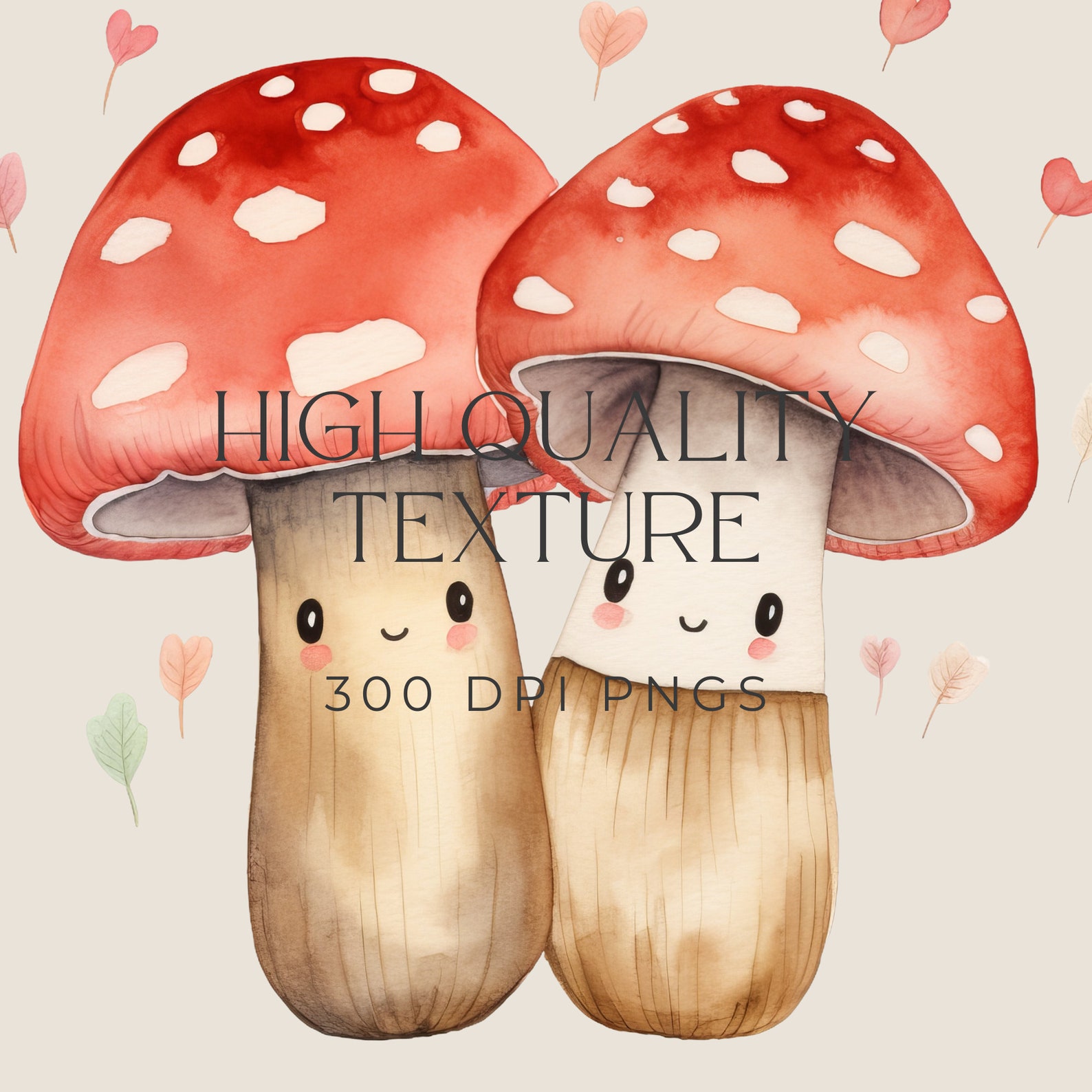 Watercolor Valentine Mushroom Clipart | Gnome SVG, PNG (commercial Use ...