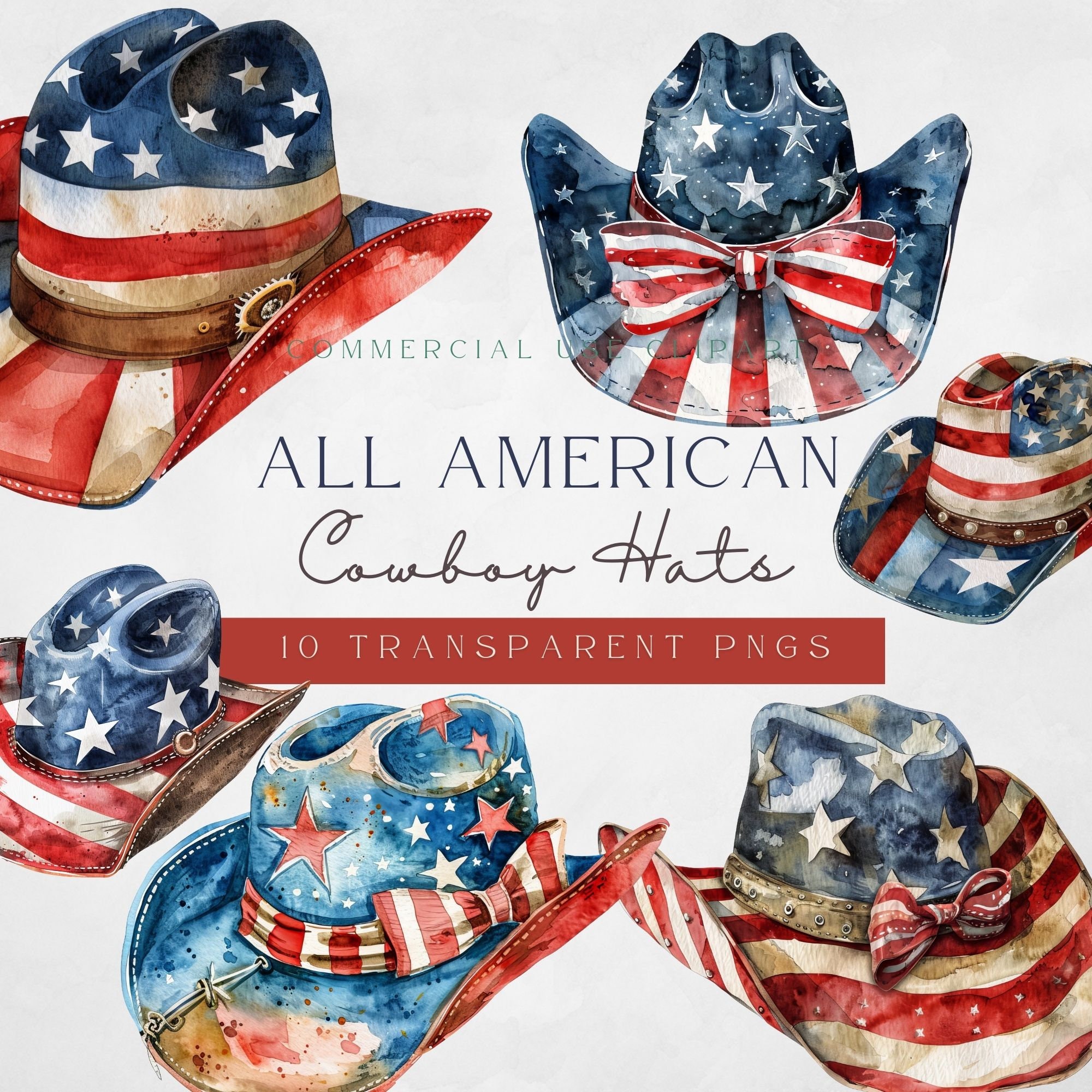 Coquette All American Cowboy Hat PNG | 4th July Clipart | Independence ...