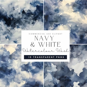 Navy Watercolor Wash Texture, Abstract Background, Splashes Blue and ...