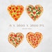 Valentines Heart Pizza Clipart, Valentines Clipart, Transparent PNG ...