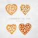 Valentines Heart Pizza Clipart, Valentines Clipart, Transparent PNG ...
